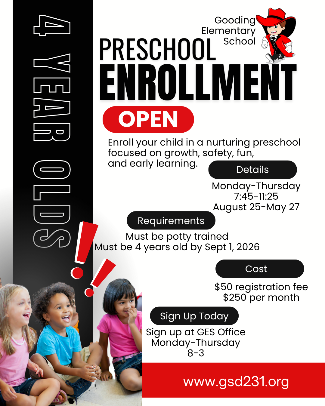 Preschool Enrollment Open – Gooding Elementary School — Gooding School ...
